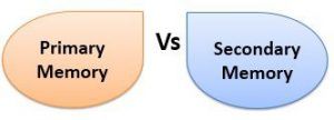 Difference Between Primary and Secondary Memory (with Comparison Chart ...